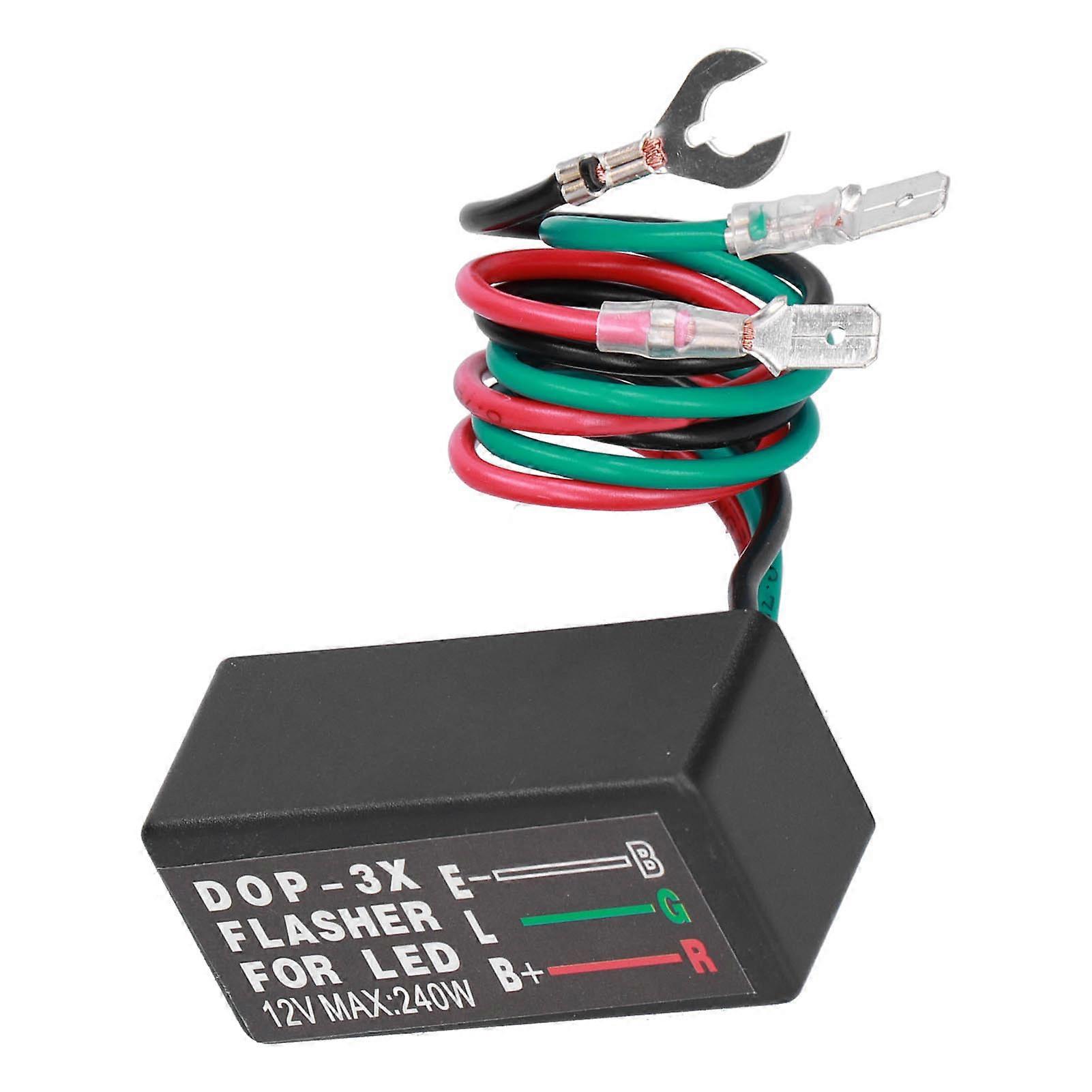 Flash Relay DOP?3X 12VDC 20A Universal LED Turn Signal Flasher Relay ...