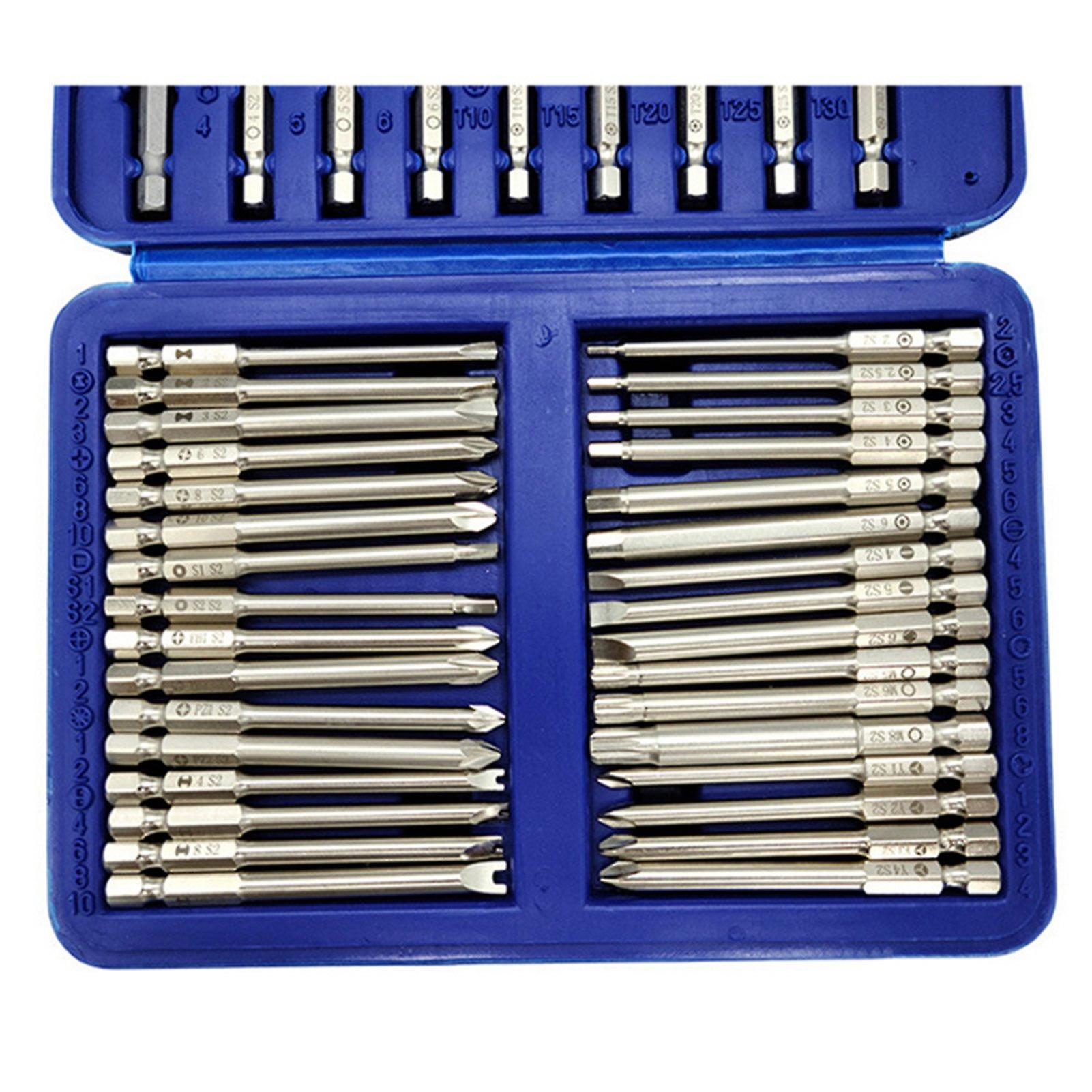 50Pcs 75mm lange schroevendraaier bits set bit houder verschillende ...