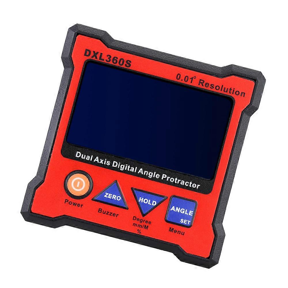 DXL360S Dual Axis Digital Angle Protractor with 5 Side Magnetic Base ...