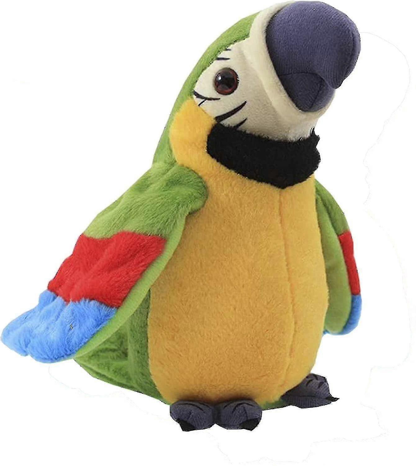 Green Talking Macaw Parrot Parrot Repeatable Plush Toy | Fruugo UK
