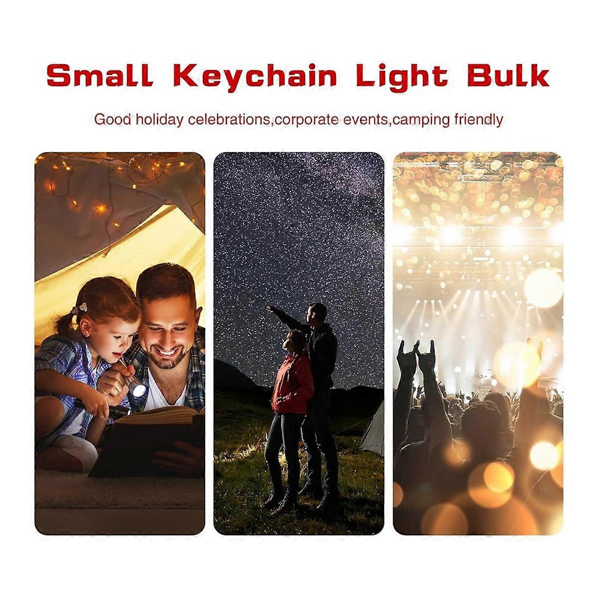 100 Pcs Mini Flashlight Keychain Bulk Mini Keychain Led Small ...
