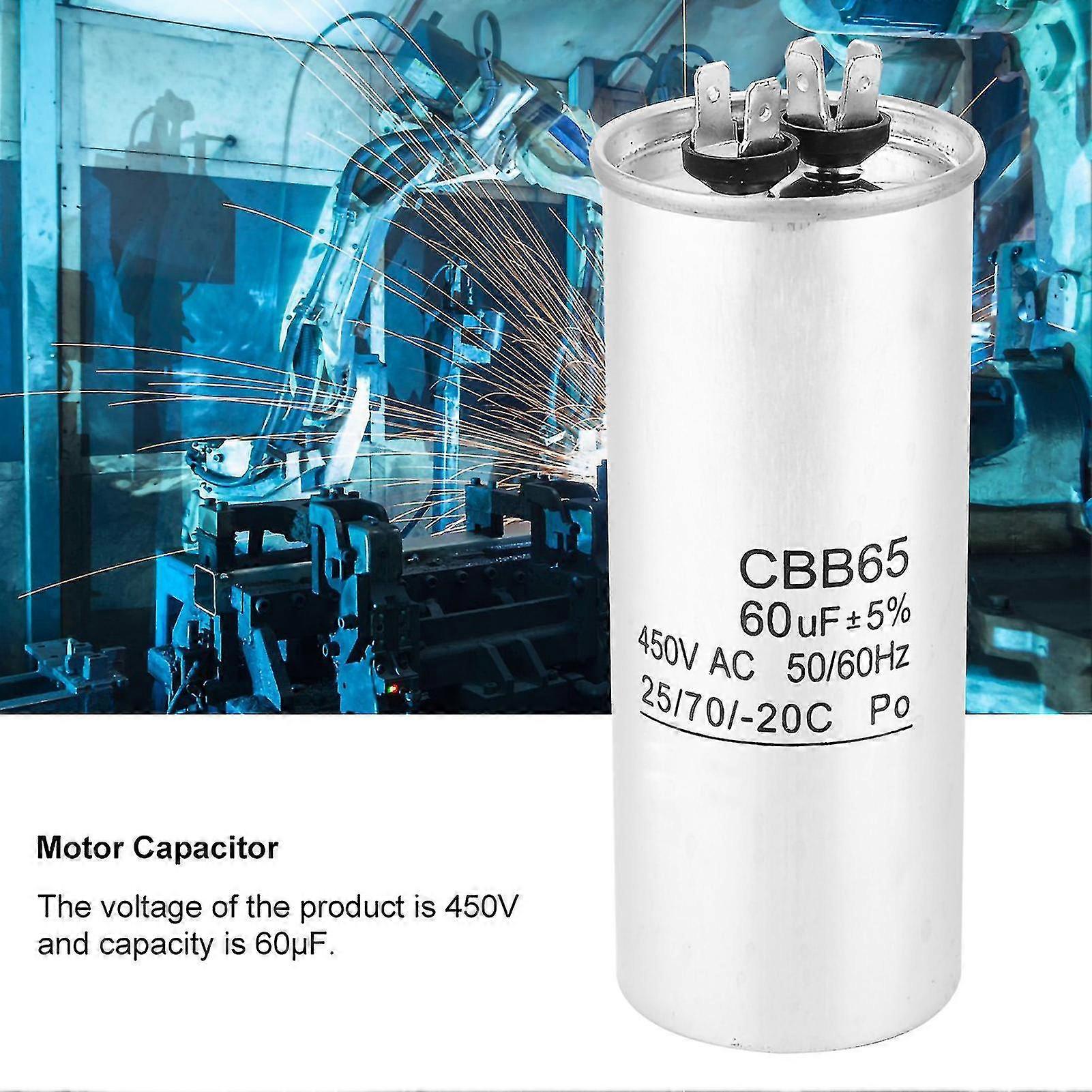 Cbb65 60uf 450v Capacitor Start Motor For Air Conditioning Compressor ...