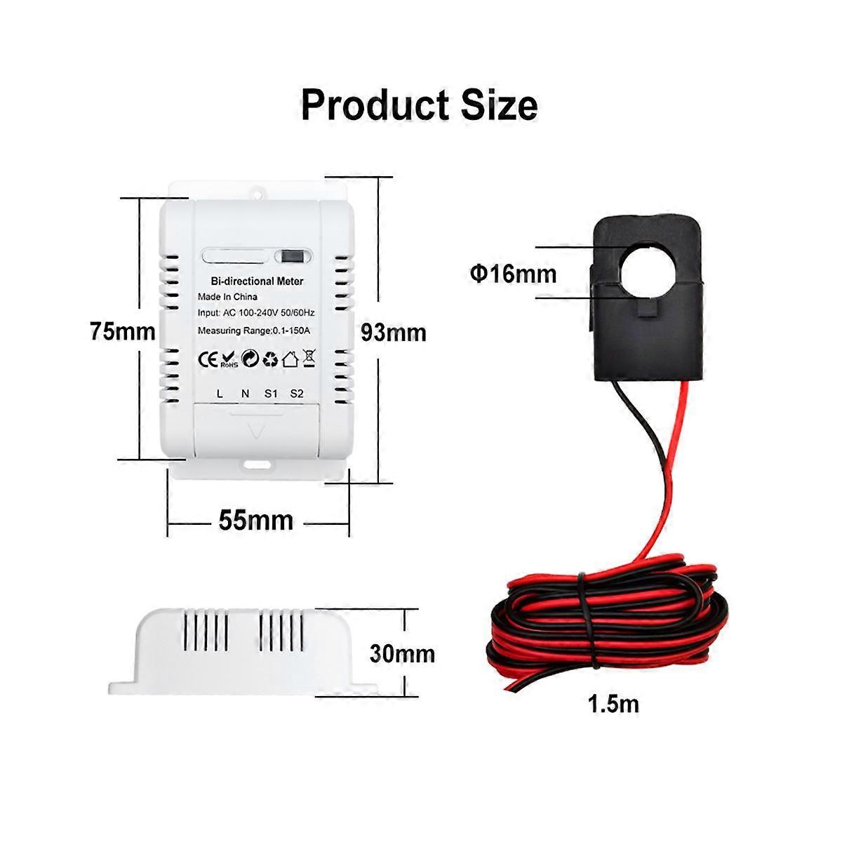 Solar PV Bidirectional Two Way ZigBee Energy Meter with Clamp Current ...