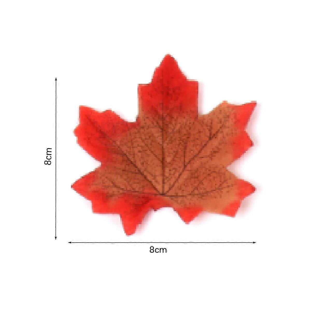 500Pc Artificial Silk Maple Leaves Autumn Leaves DIY Handmade ...