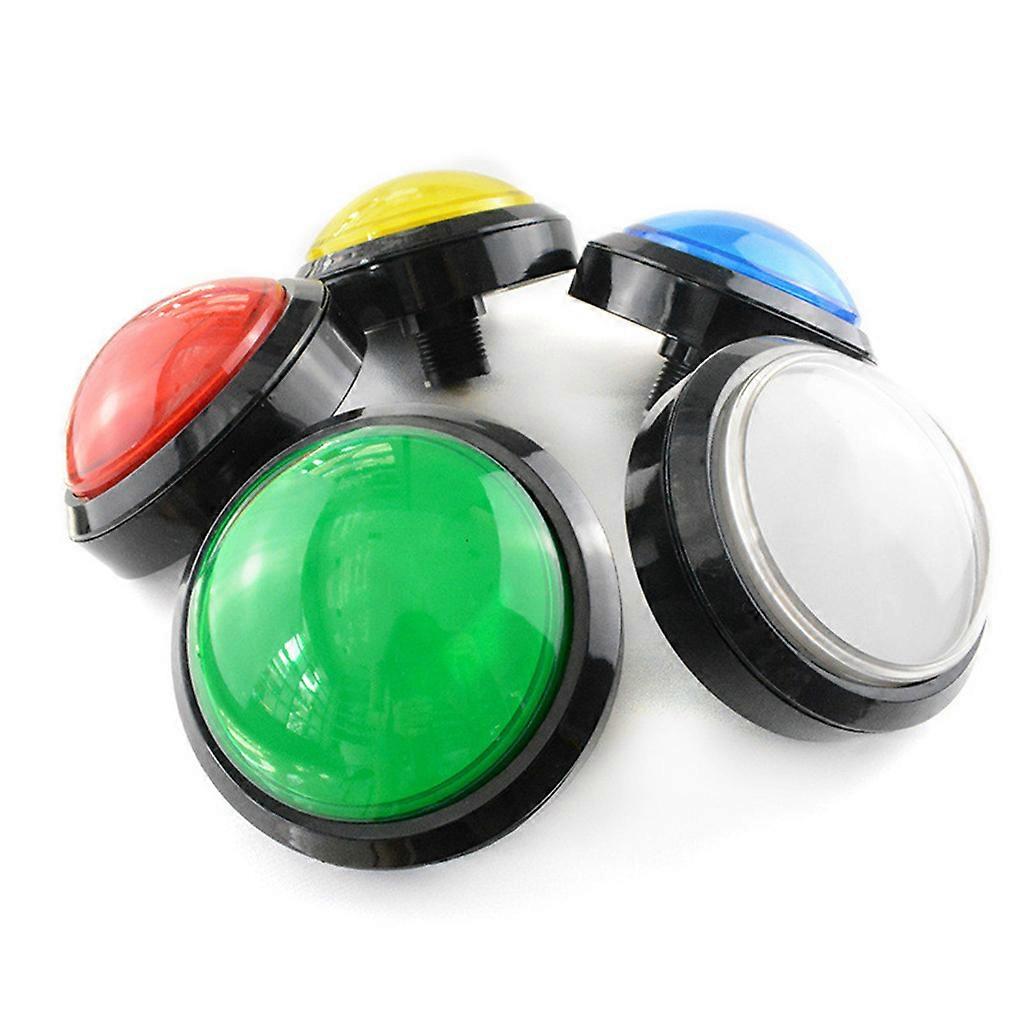 Arcade Push Buttons 100mm Big Push Button LED Illuminated with Microswitch | Fruugo UK