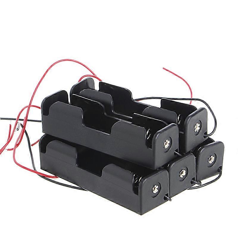 5 Pcs 18650 Rechargeable Battery 3.7V Clip Holder Box for Case With ...