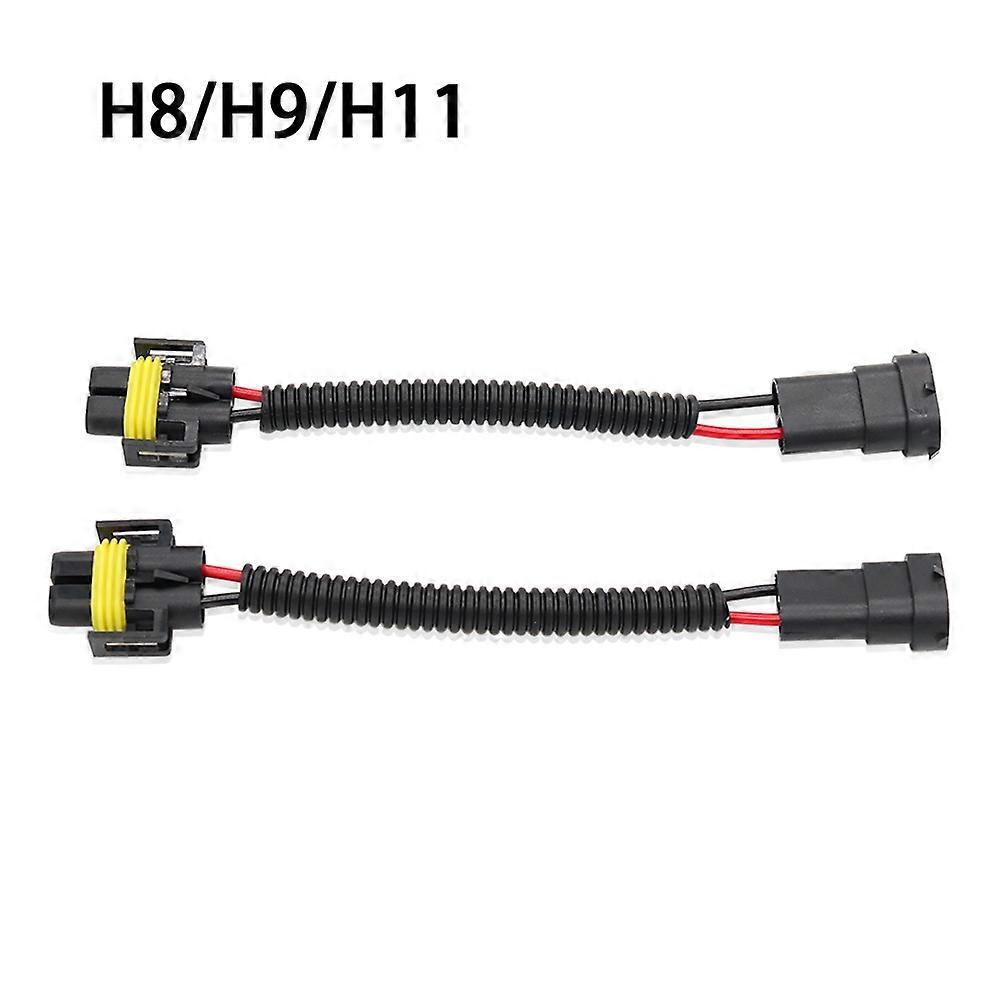 2x 9005/9006 H7 H4 H11 Male to Female Extension Cable Wiring Harness ...