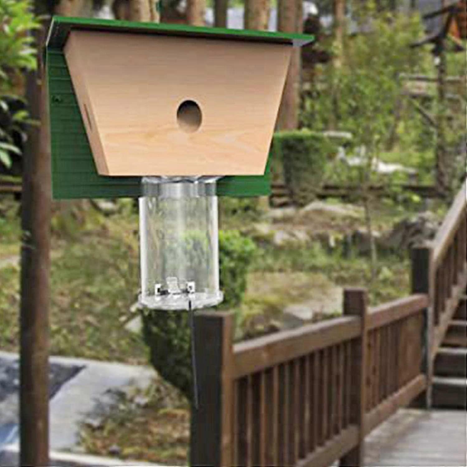 Wooden Bee Trap Wasp Trap Hanging Hornet Trap Pest Control Natural Eco ...