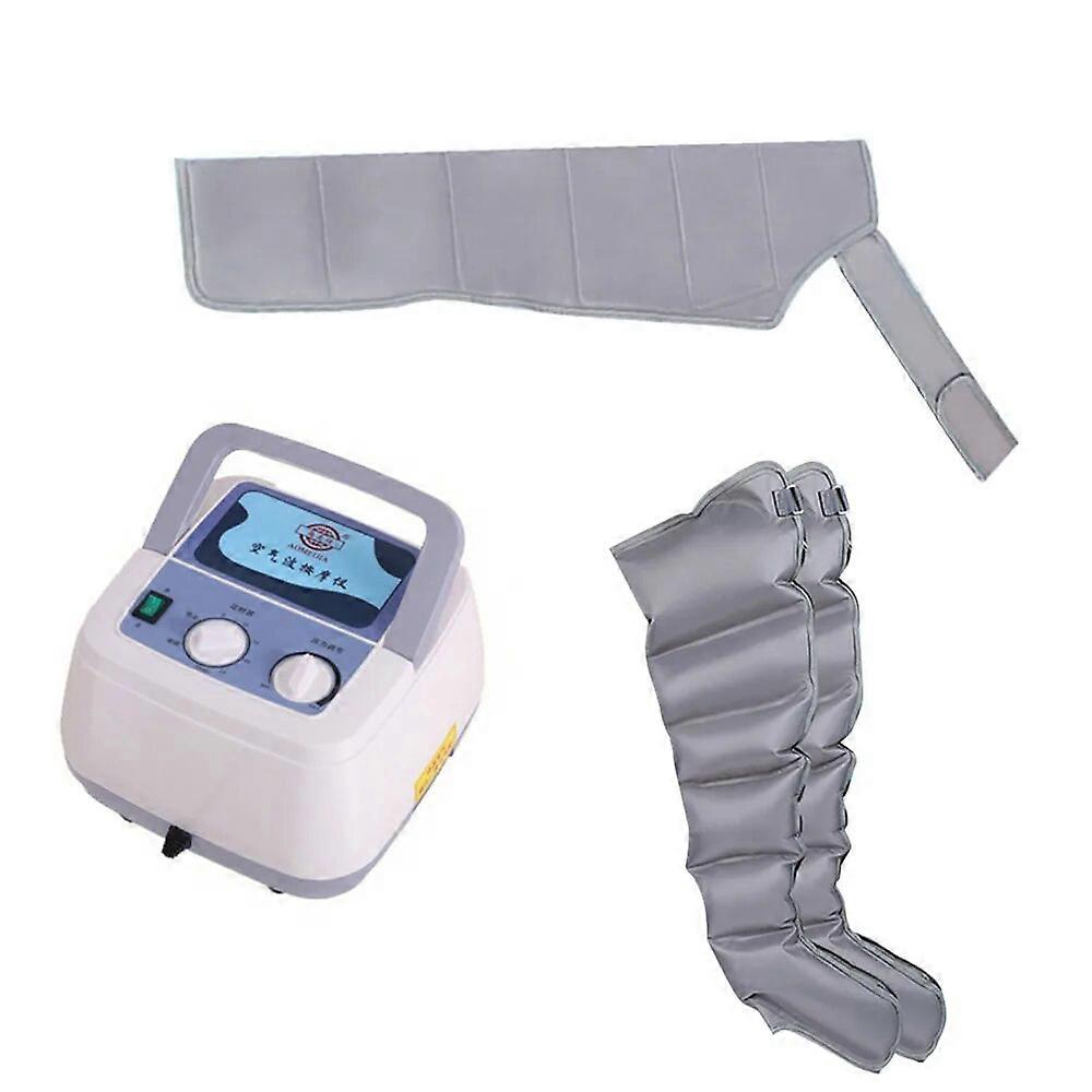 6 Cavity Air Compression Leg Massager Foot Arm Waist Blood Circulation ...