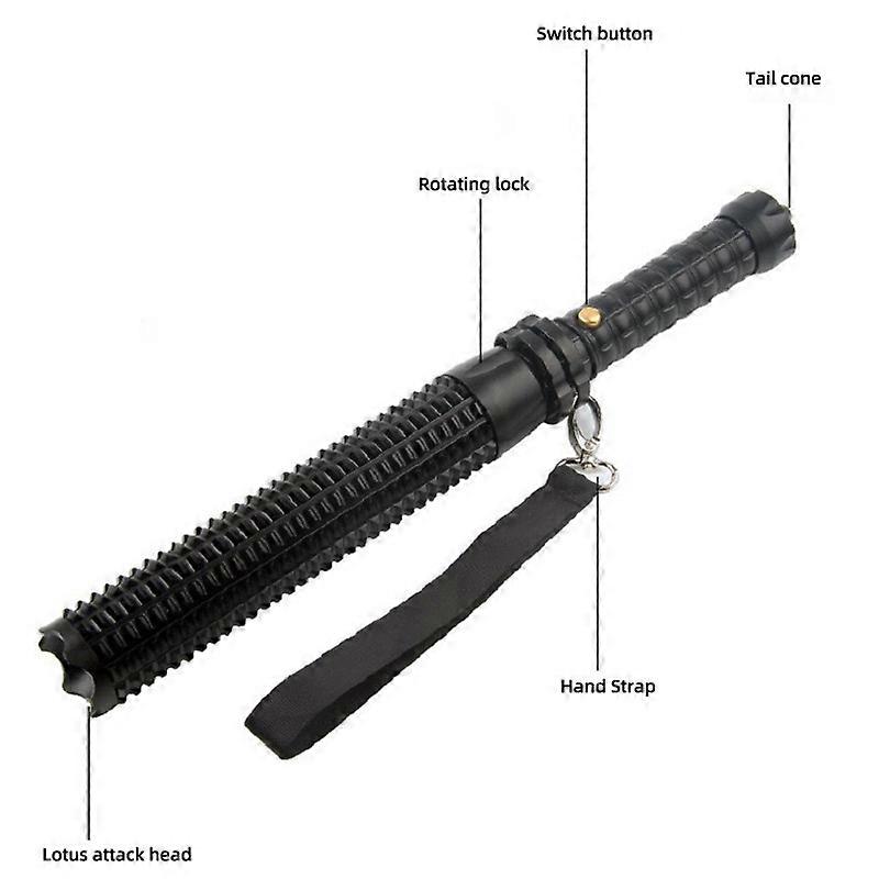 Emergency Self-defense Tactics Retractable Rechargeable LED Waterproof ...