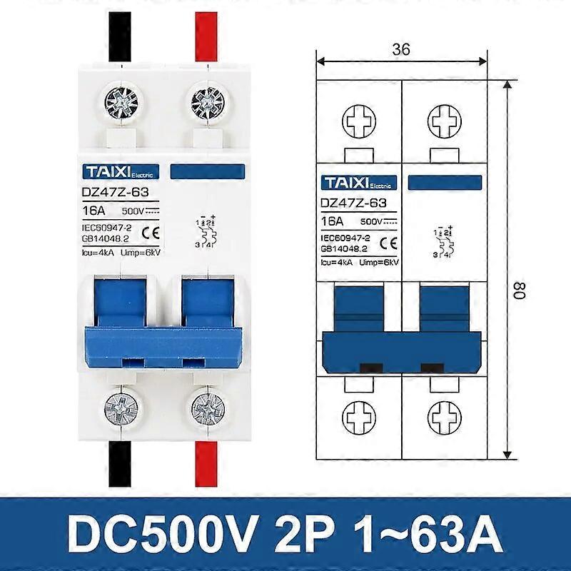 Solar Energy PV MCB DC 1000V Mini Circuit Breaker 2P 100A 500V Photovoltaic Power Generation ...