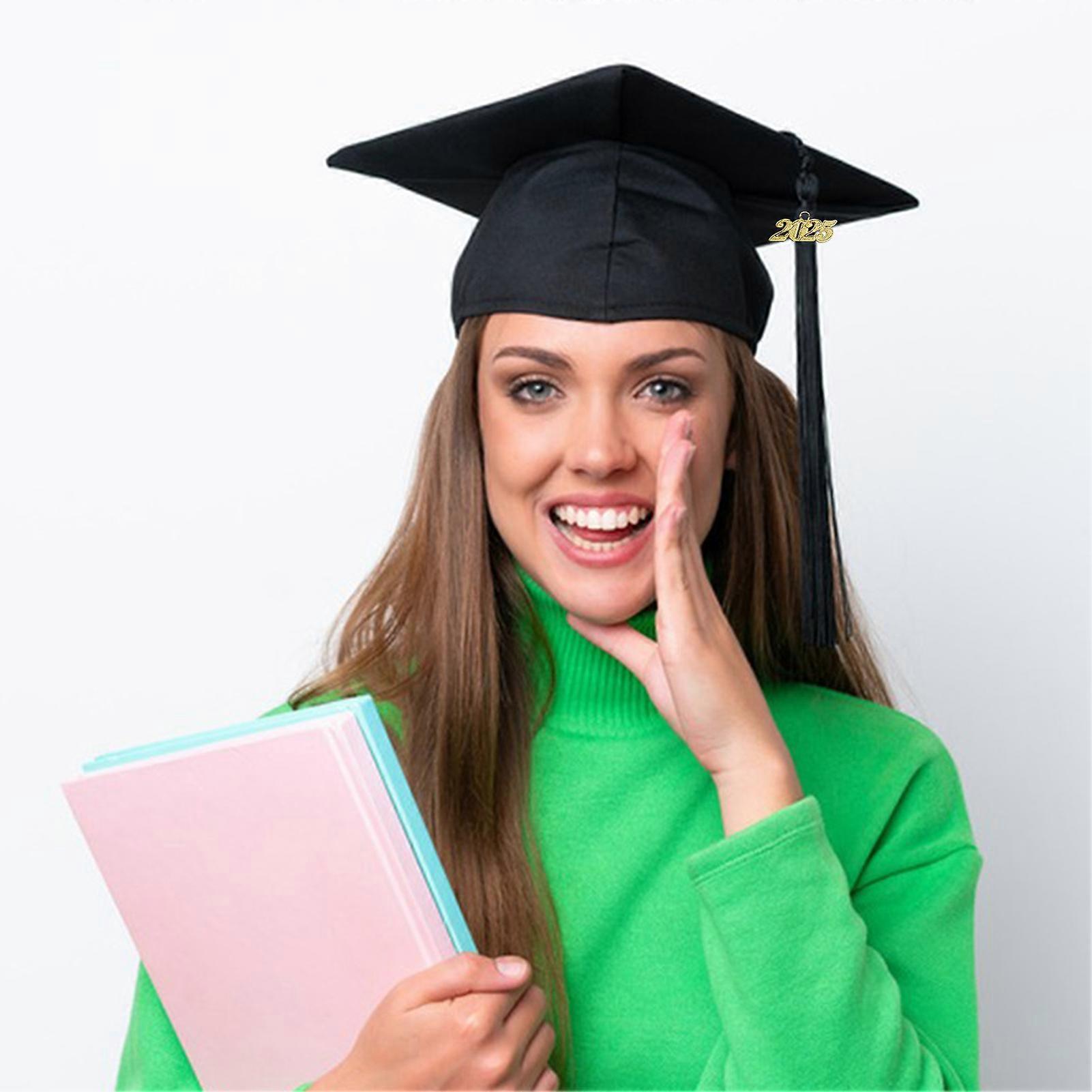 Matte Adult Graduation Cap Unisex Adjustable Bachelor Cap with 2025 ...