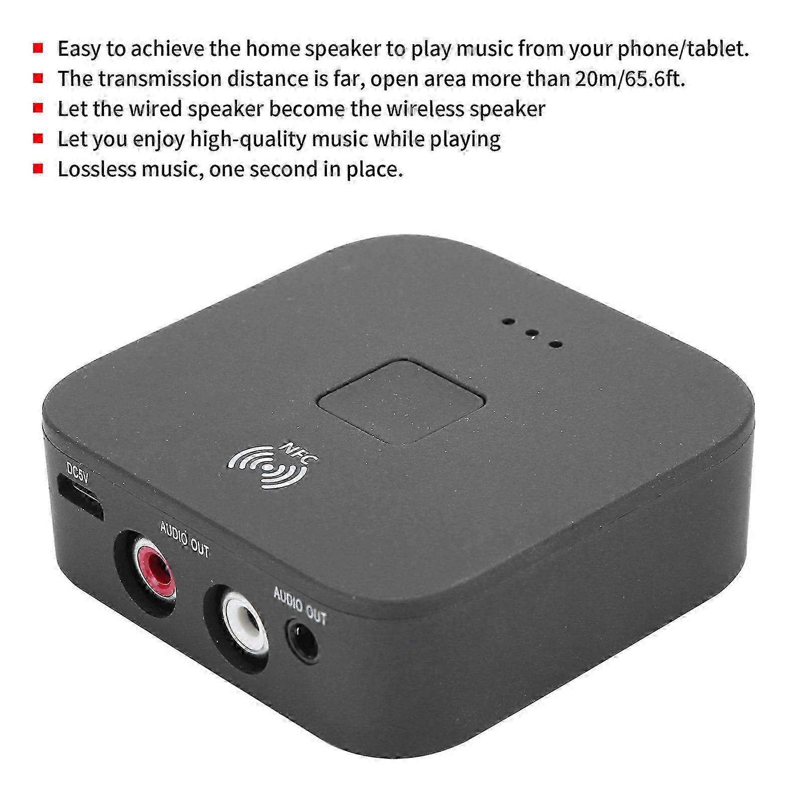 Bluetooth Rca Receiver 3.5mm Jack Aux Wireless Adapter Audio Receiver ...