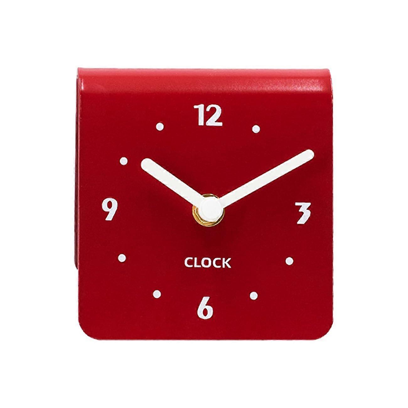 Small Analog Quartz Desk Clock, Silent No-Ticking Battery Operated ...