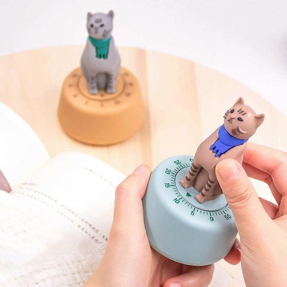1-Piece Cartoon Cat Mechanical Timer, 60-Minute Kitchen Alarm Clock ...