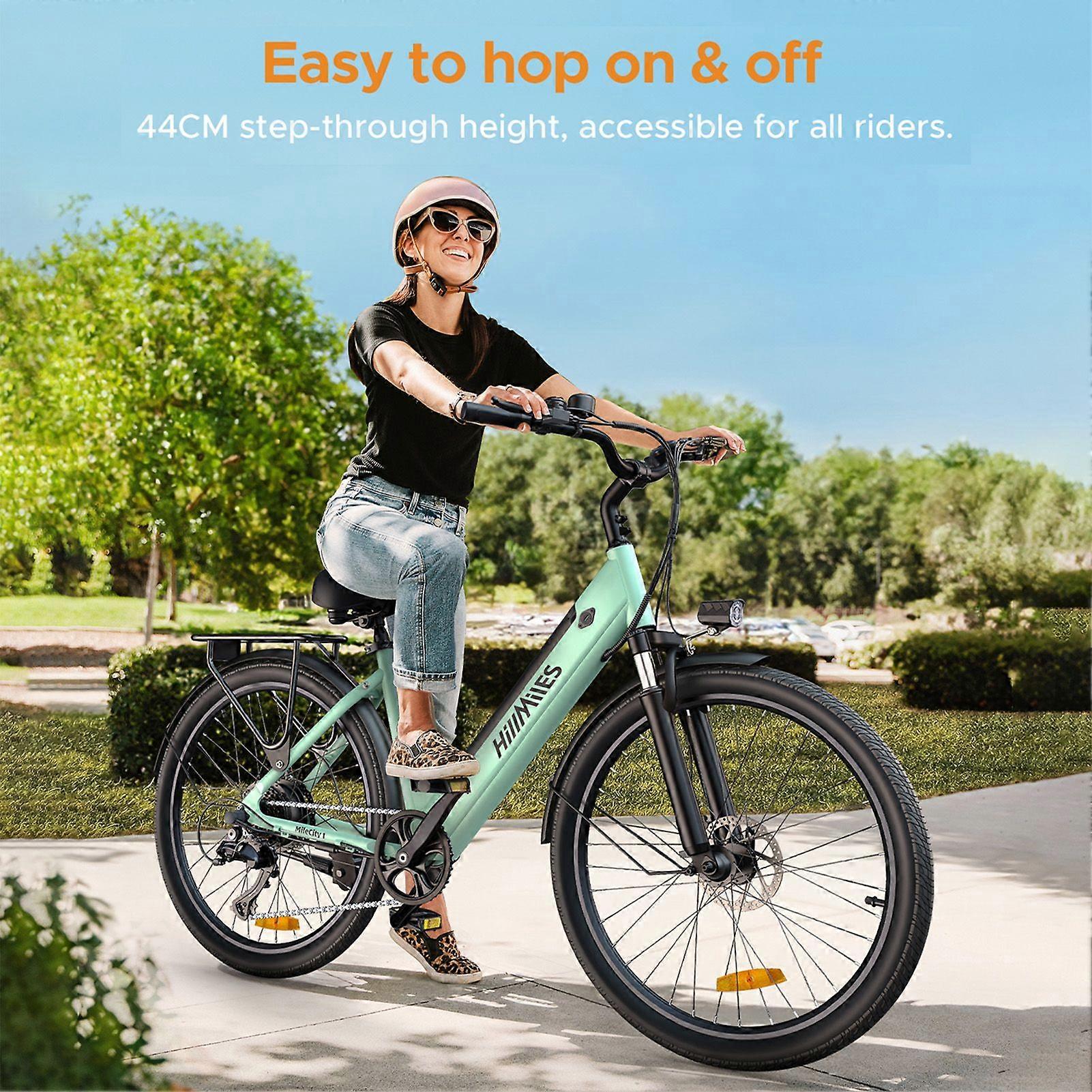 Elektrofahrräder für Frauen 100 km Reichweite 250 W Motor 26" Reifen Tiefeinsteiger Design 7 ...