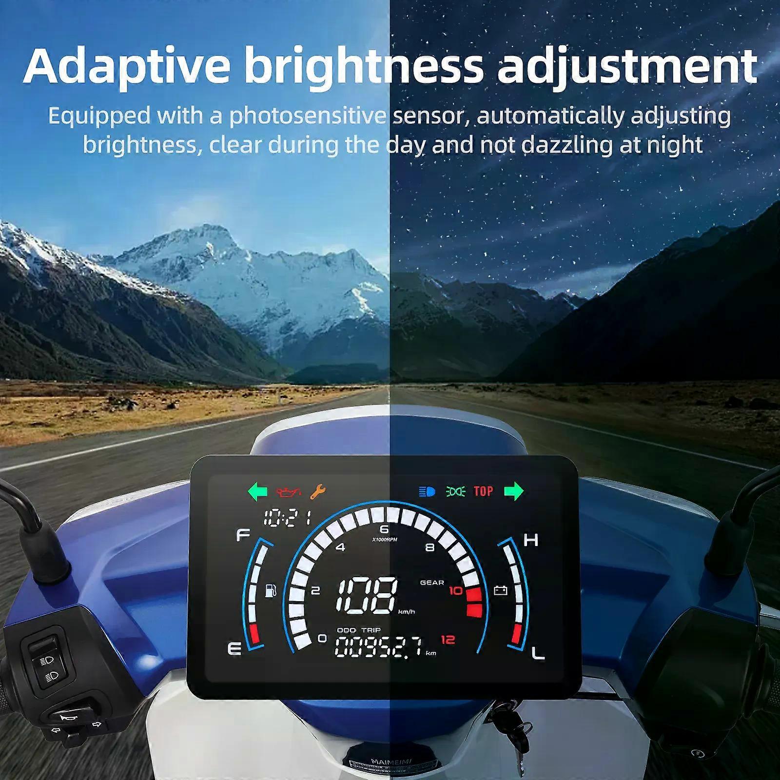 For HONDA EX5 Motorcycle Tachometer Universal Digital Speedometer Board ...