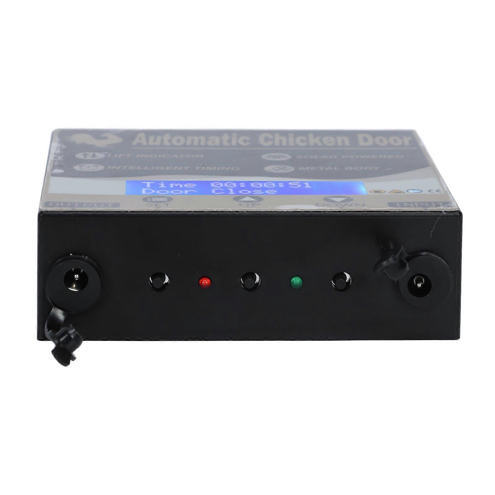 Automatic Chicken Coop Door Timer Controlled Metal Roll-Up Door Durable ...