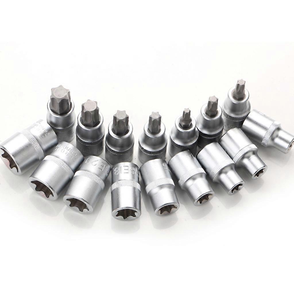 Multiple Sizes Sockets Torx Bit Socket Set with for Case for Cr-V Steel ...