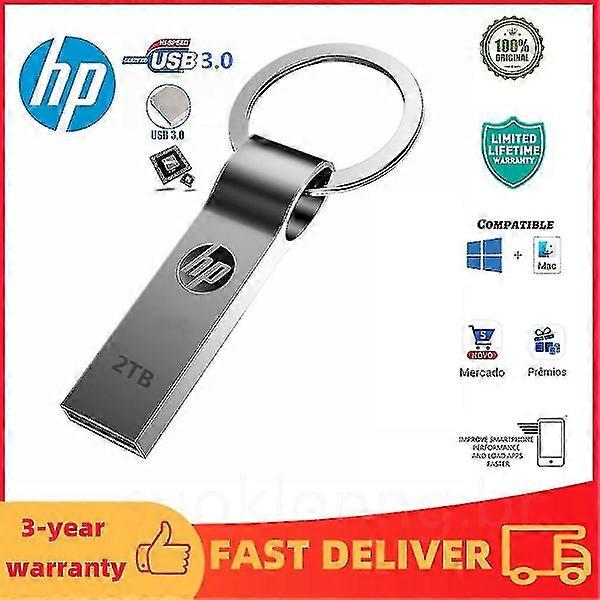 HP Metal USB Flash Drive 2TB USB 3.0 Pendrive Flashdrive De - High ...