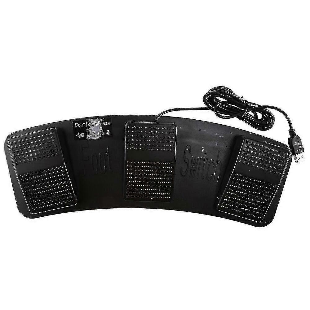 Fs3-p Usb Triple Foot Switch Pedal Control Keyboard Mouse 3 Pedals ...
