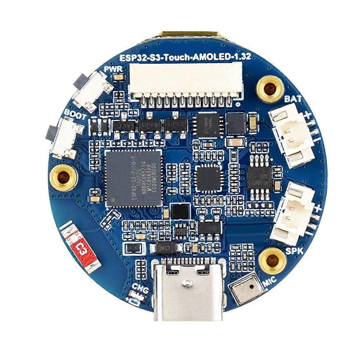 ESP32-S3 AMOLED Development Board 1.32Inch 466x466 Resolution Touch Display WiFi 6 Bluetooth 5.0 ...