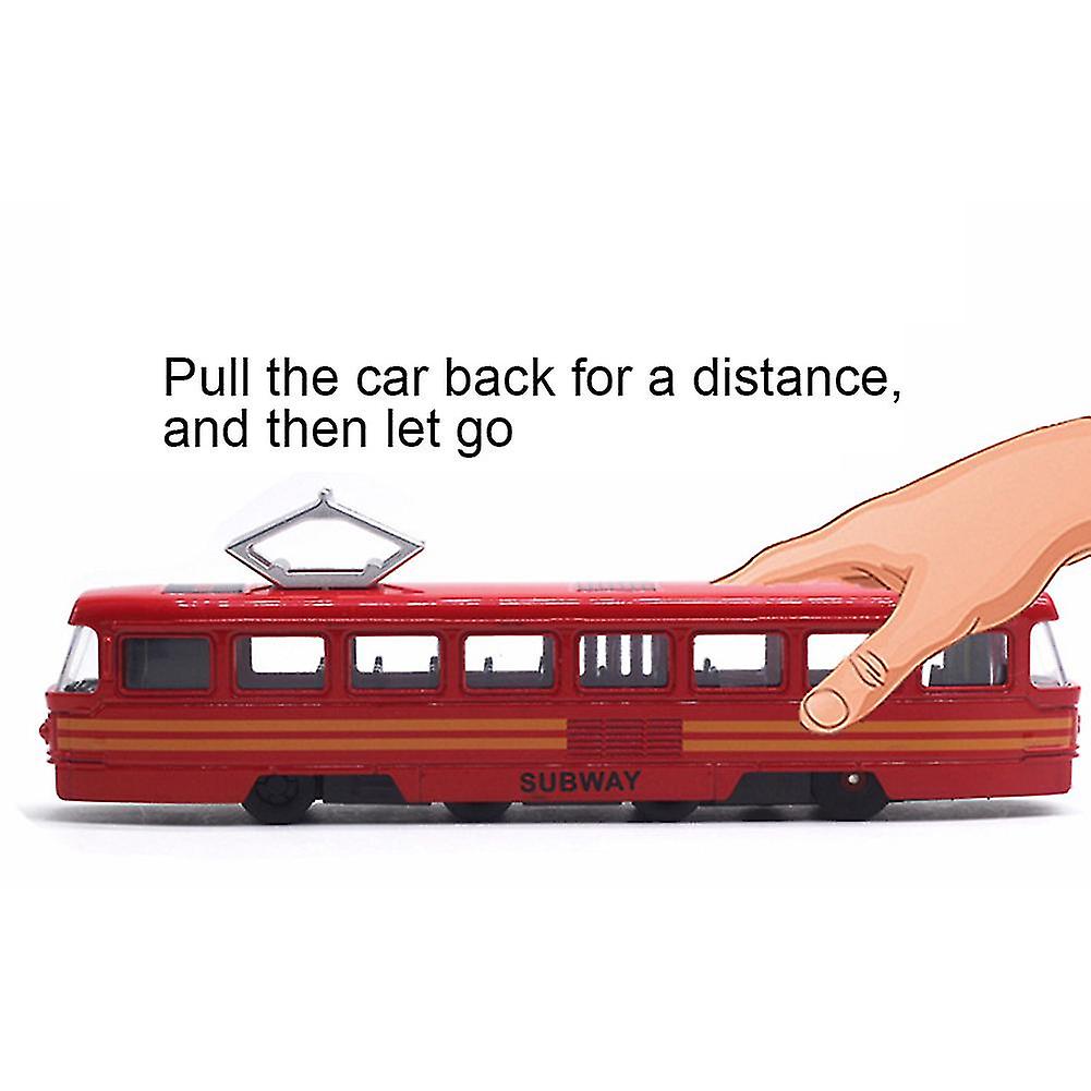 Diecast Pull Back Classic Train Tram With Led Music - Developmental ...