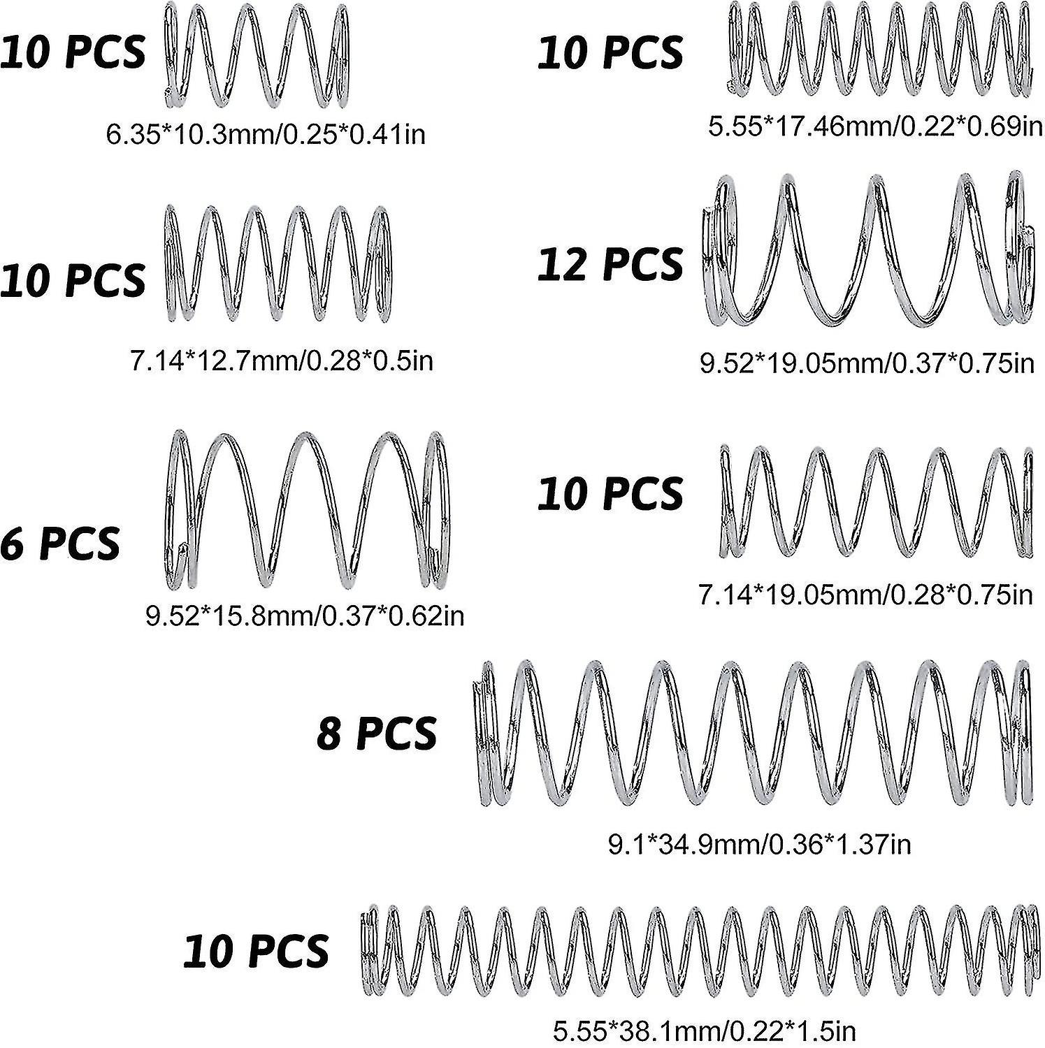 Assortment Of Compression And Extension Springs 20 Sizes Small Assorted ...