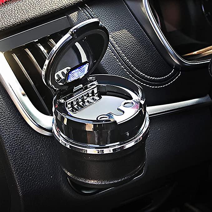 Car Ashtray, Easy Clean Detachable Car Ashtray with LED Light with Flip ...