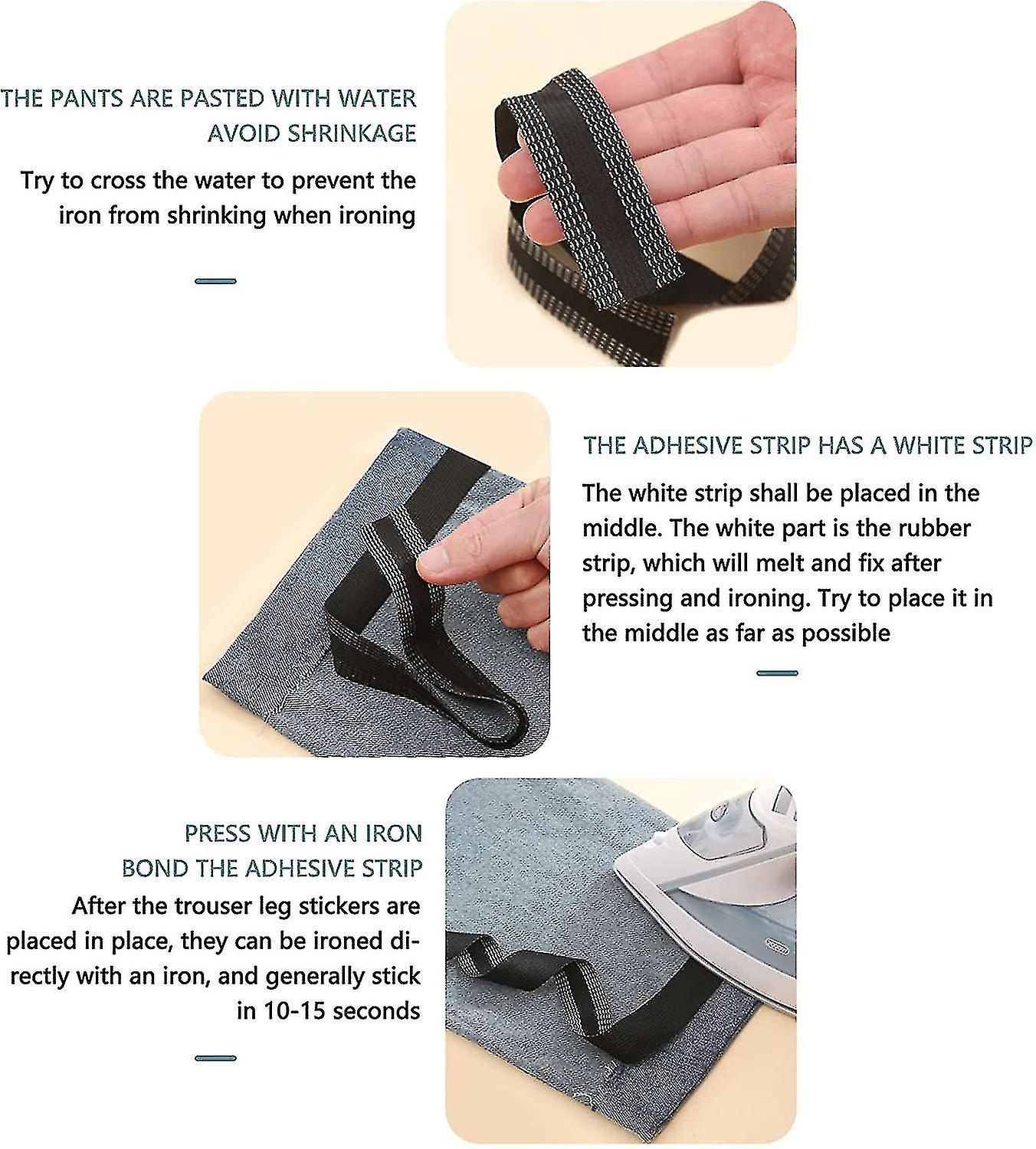 "iron-on Hemming Tape Pull Side Sticker Self-adhesive Free Cutting ...