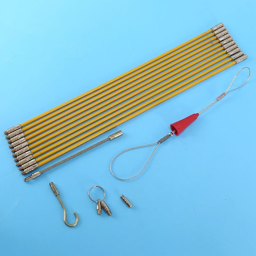 Cabling Rods Fish Tape 10.83ft Fiberglass Electrical Cable Threader ...