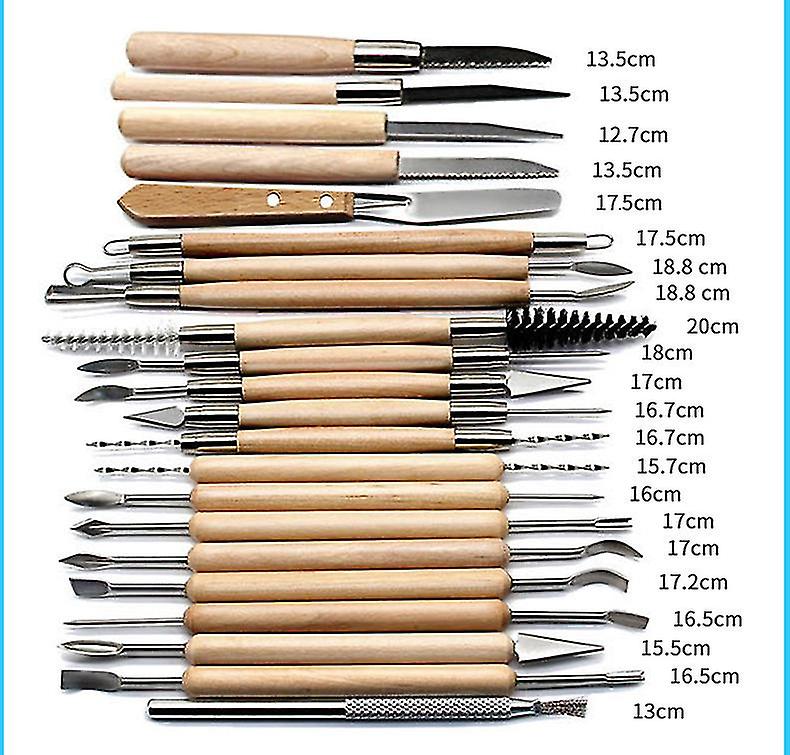 Pottery Tool Clay Sculpting Tools Chisel For Potter/ceramic Artist Kit 30 Pcs | Fruugo UK