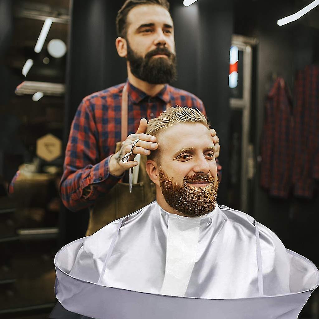 2pcs Hair Cutting Cape And Beard Bib, Haircut Cape Hair Catcher For ...