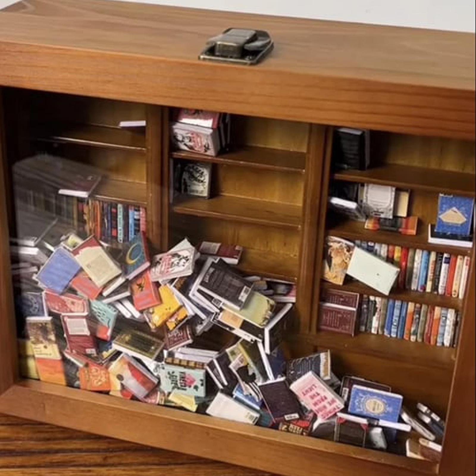 Anxiety Bookshelf | Shake Away Your Anxiety, Stress Reliever, Miniature ...