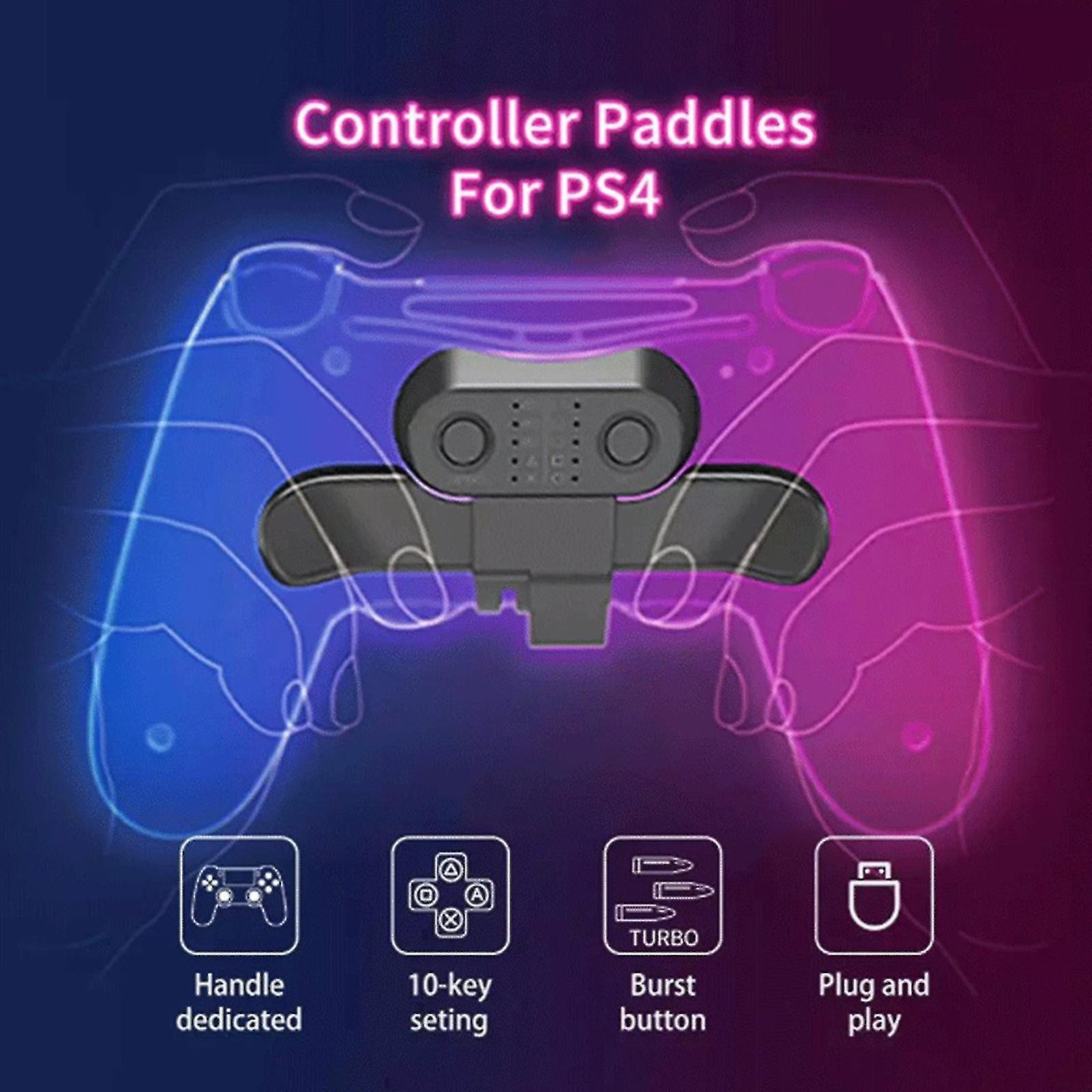 Ps4 Back Clip Extender Black, Ps4 Controller Paddles Back Button ...