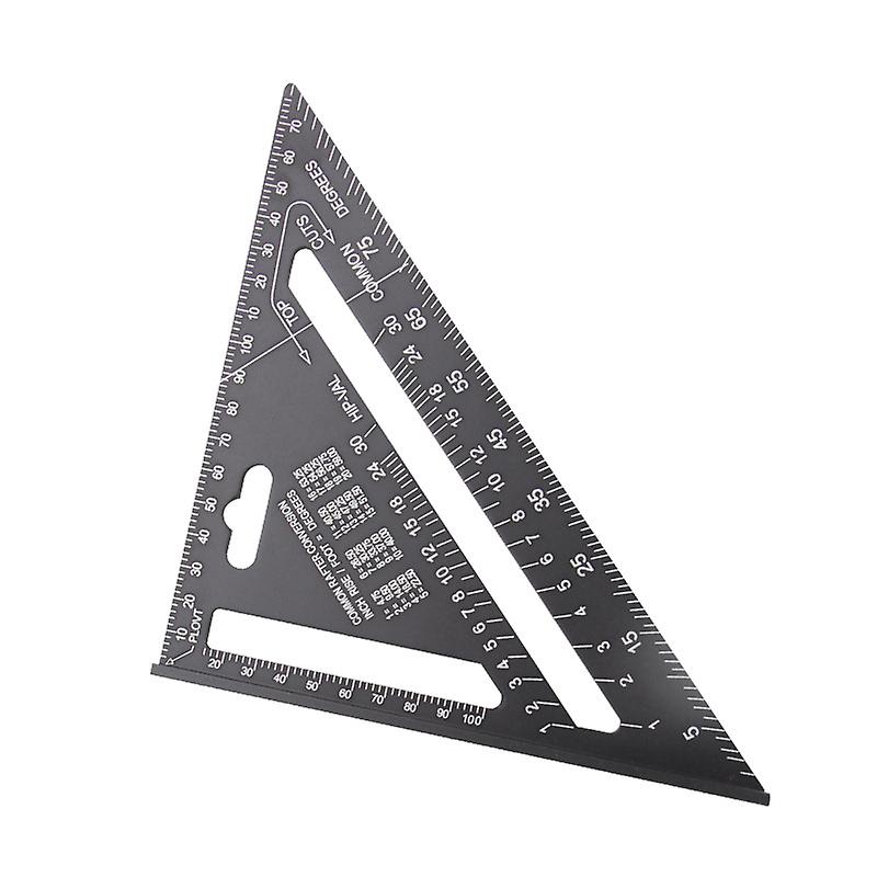 Triangle Ruler 7inch Aluminum Alloy Angle Protractor Speed Metric ...