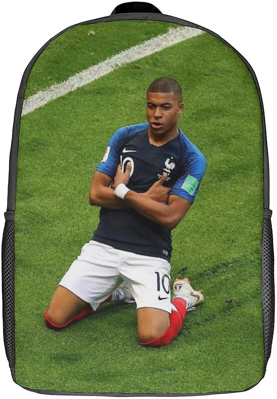 GENBAK Mbappe Backpack 3D Printed Football Star Travel Backpack Casual ...