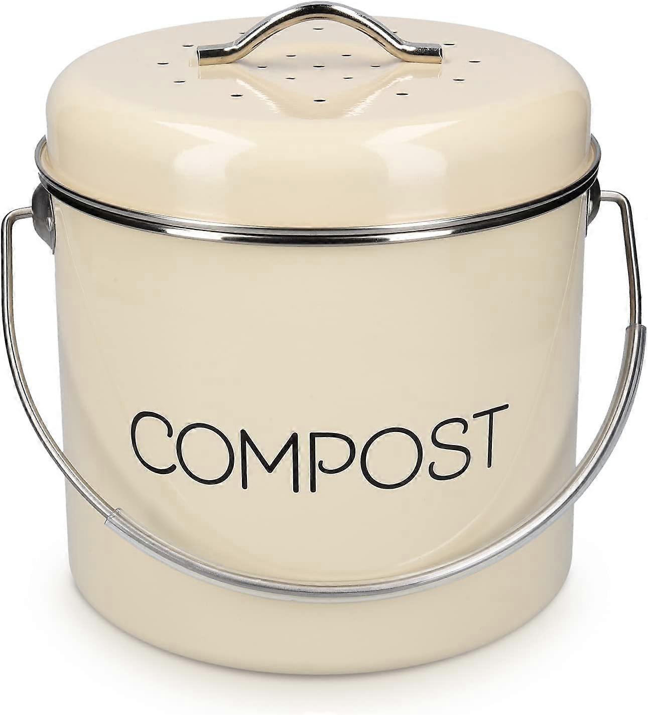 Stainless steel kitchen compost bin Compost bin Kitchen compost bin ...