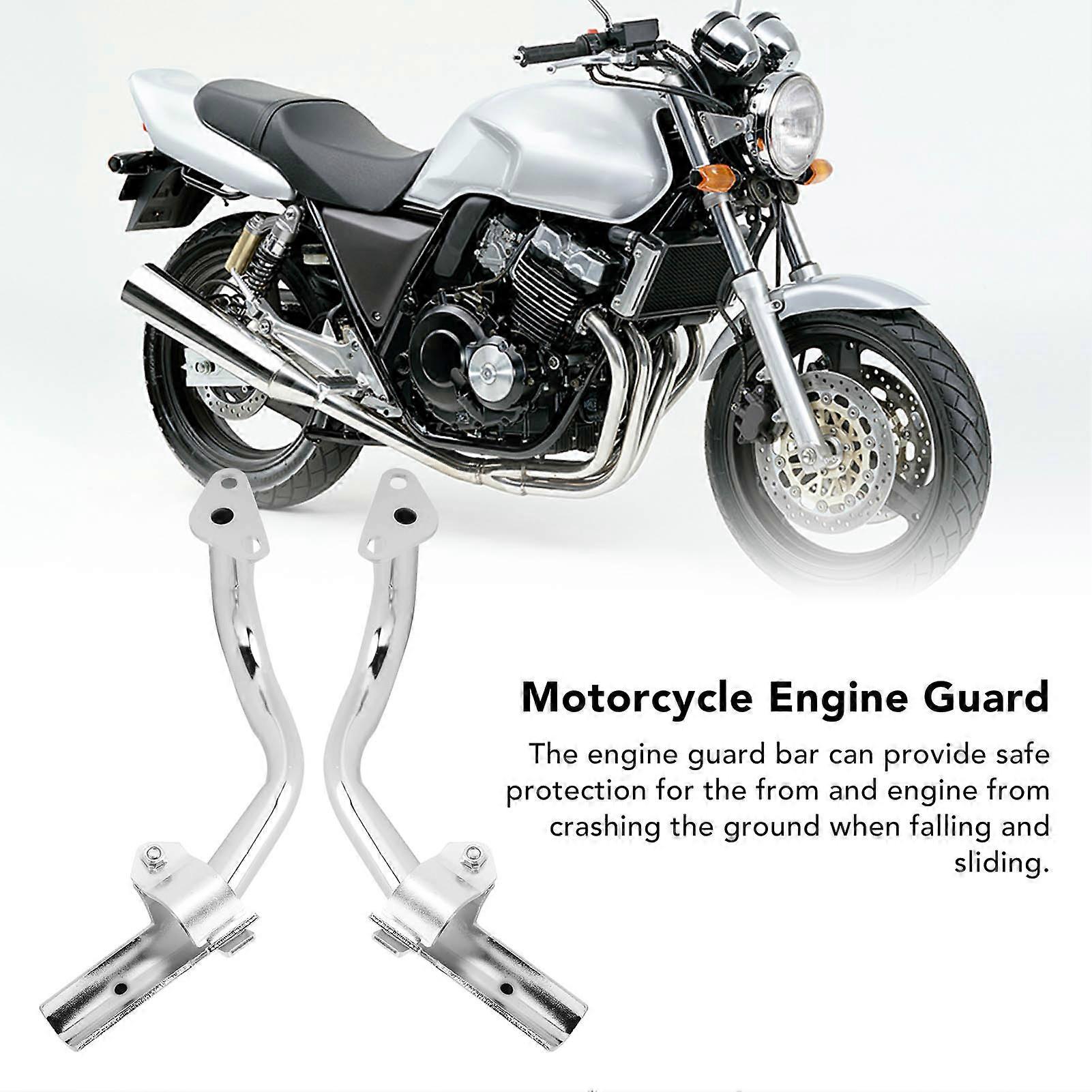1 Pair Motorcycle Engine Guard Left Right Stainless Steel Crash Bar ...