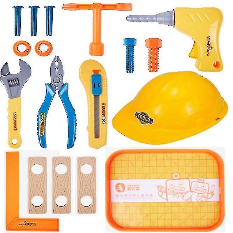 2022 Construction Worker Costume Kit For Kids Role Play Toy Set Career ...