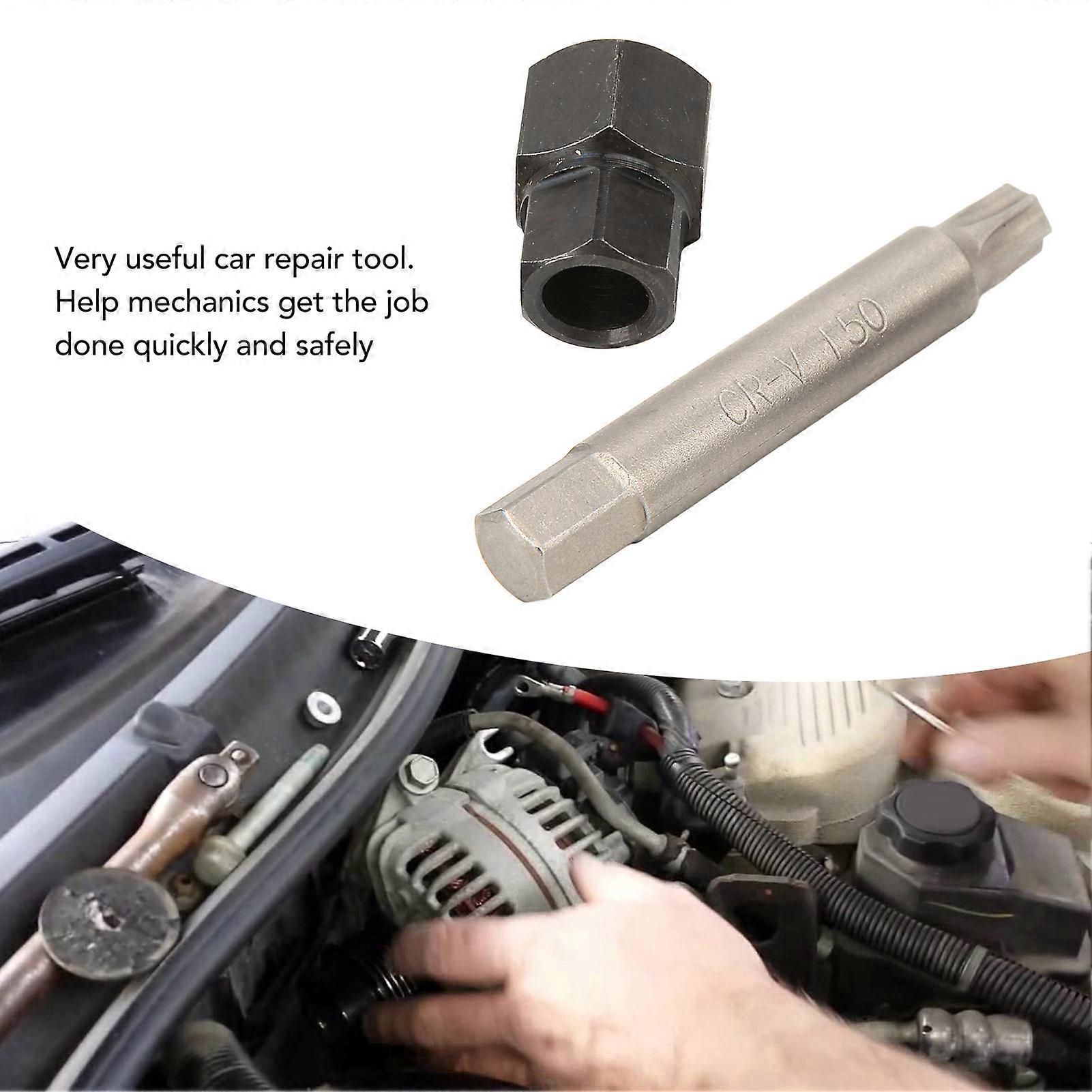 Alternator Decoupler Pulley Removal Tool Kit with Socket Shaft Bit Replacement for Bosch ...