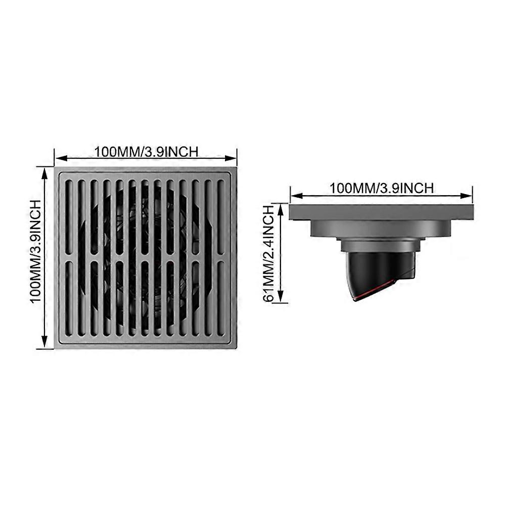 Fast Flow Shower Drain with Magnetic Core, Premium Copper Floor Drain ...