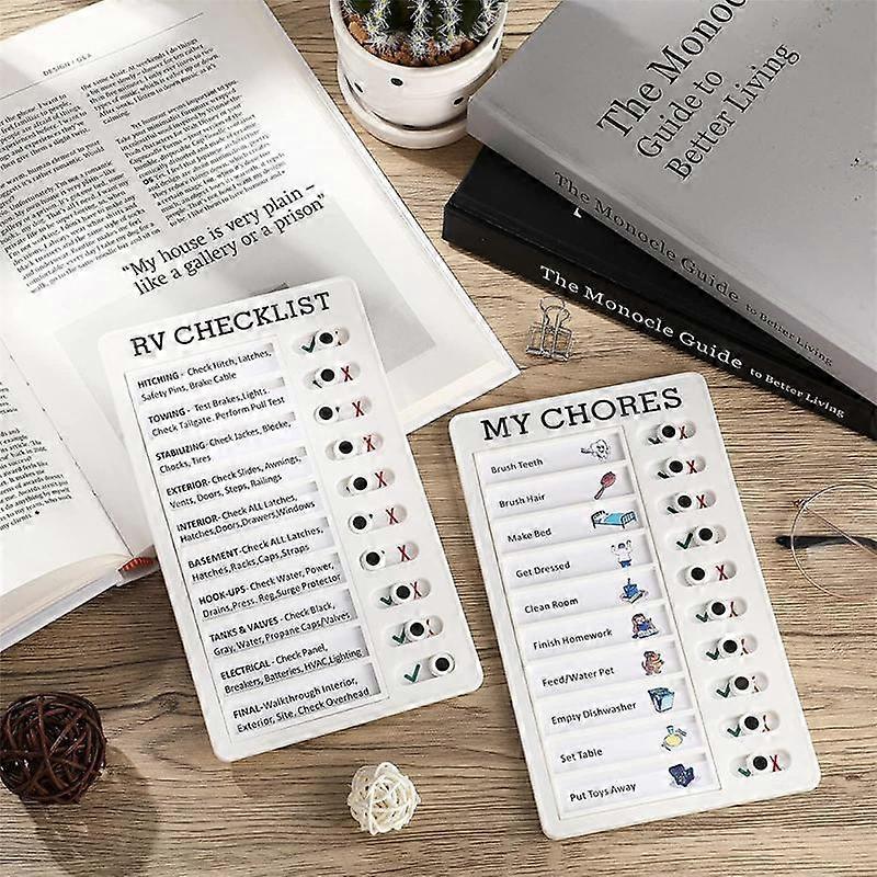 Memo Plastic Board Daily Task Planning Board Blank RV CHECKLIST ELDER ...