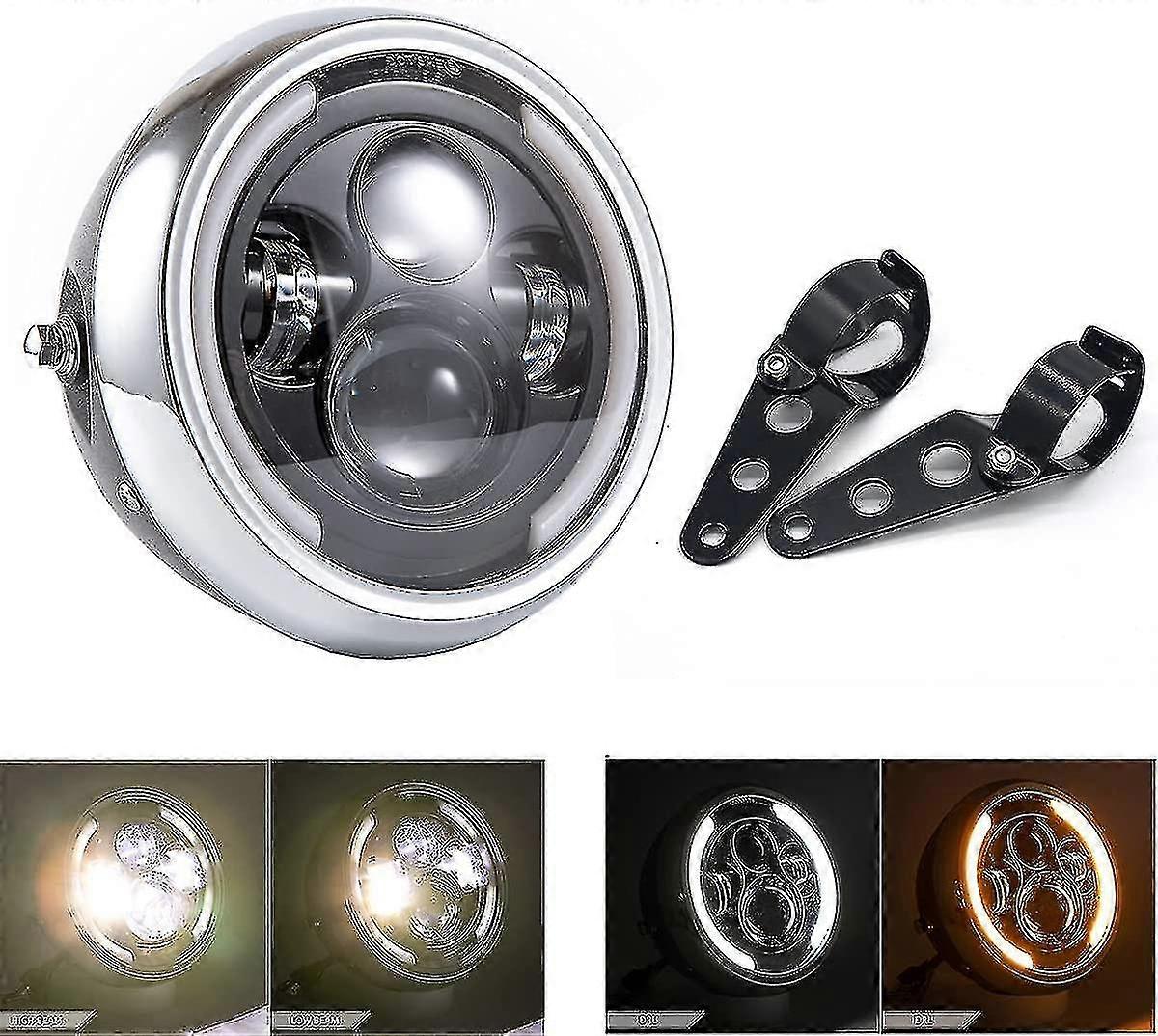 Motorcycle Headlight Front Headlight 7 Inch Led Motorcycle Headlamp For ...