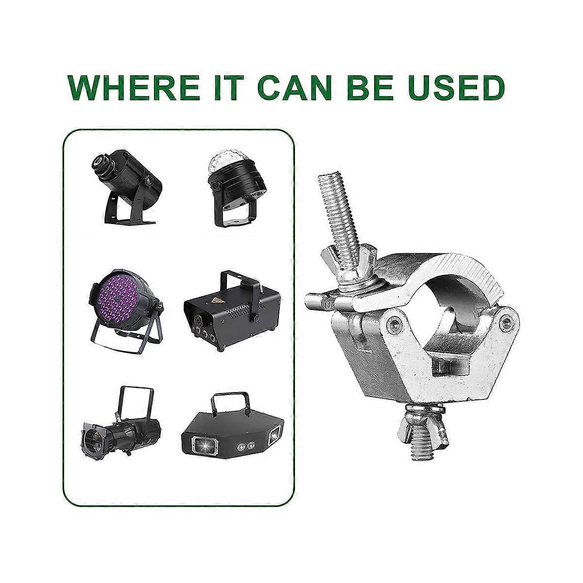 4Pack Stage Lights Clamp Aluminum Alloy Truss Light Clamps, for Tube ...