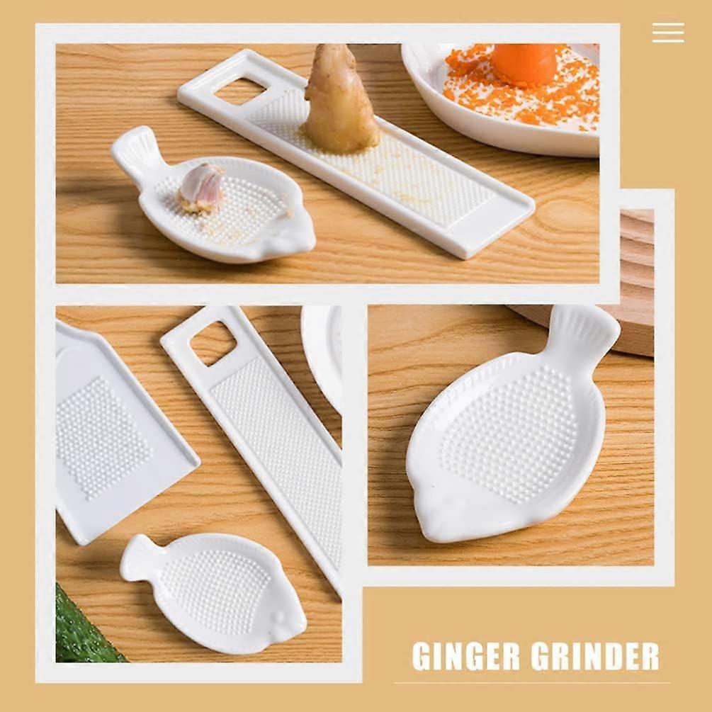 Cheese Grater Garlic Bread 2 Pcs Ceramics Grater Plate Fish Shaped ...
