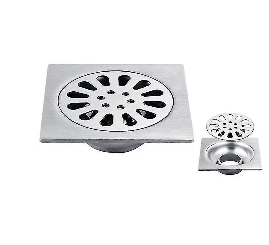 Floor Drain With Removable Cover, Stainless Steel Shower Drain With ...