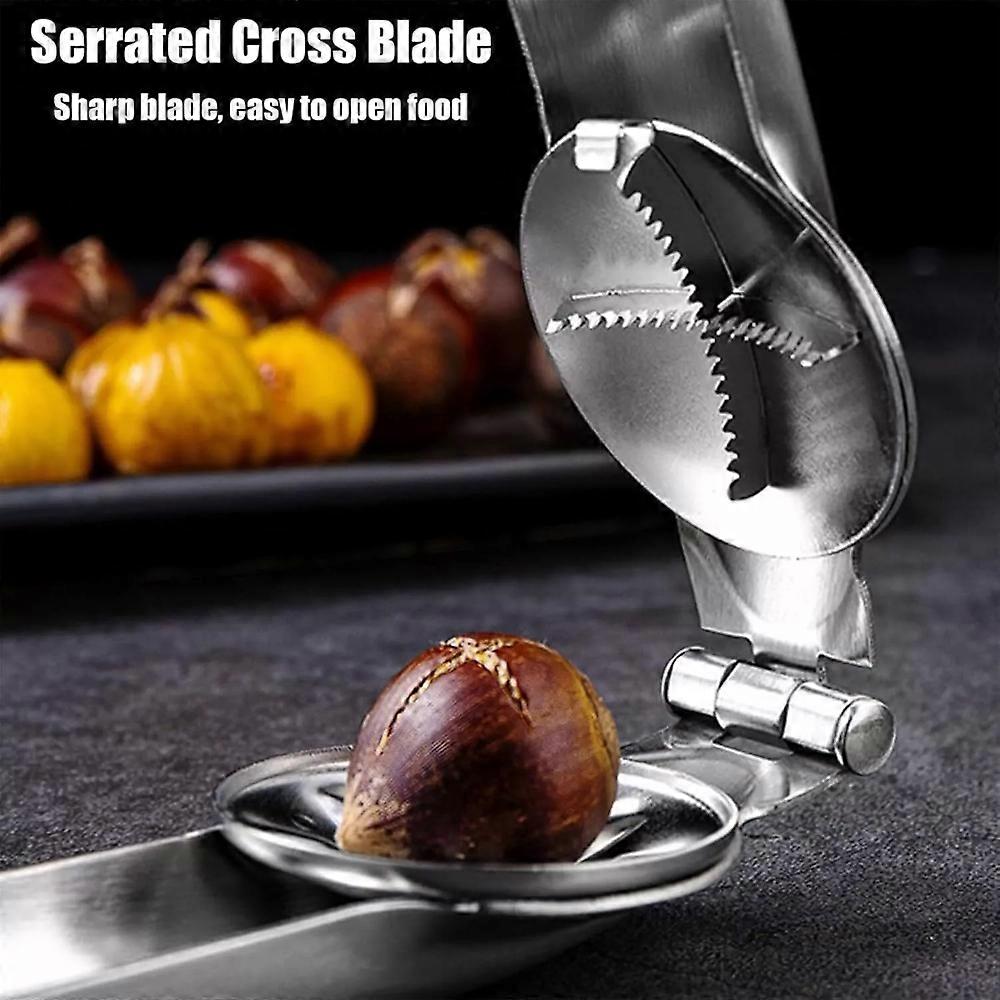 Stainless Steel Nutcracker Chestnut Clip,Multifunction Nut Opener Plier ...