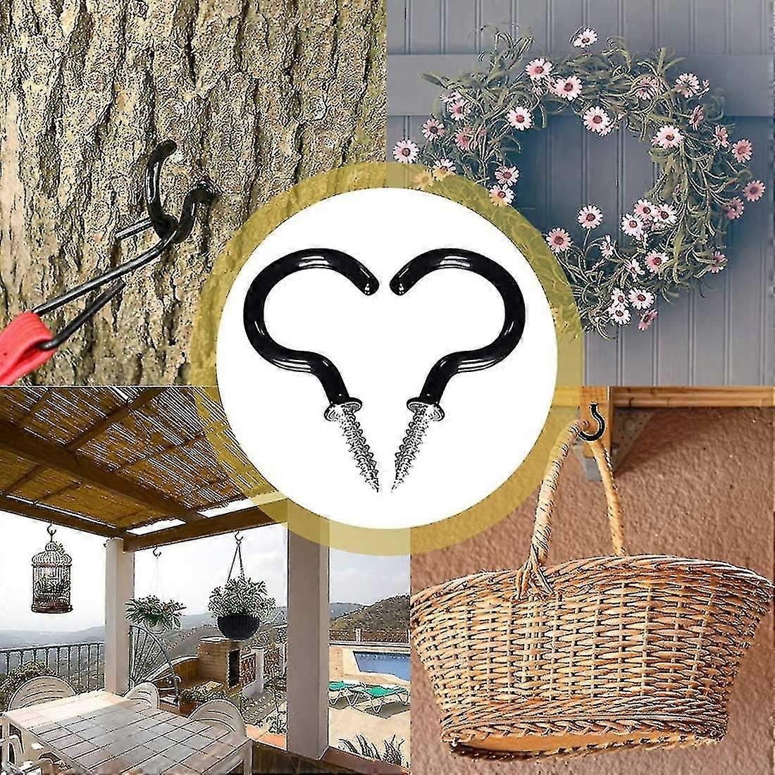 Pack Of 70 Screw Hooks, Vinyl Coated Cup Hooks, Ceiling Hooks For ...