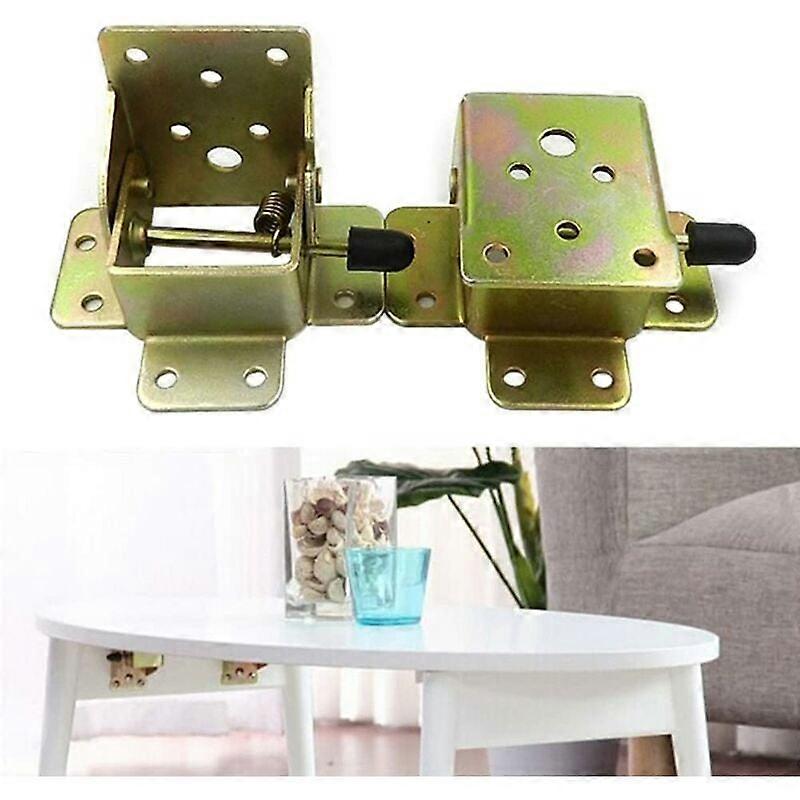 (1 Pair) 90 Degree Self Locking Folding Table Leg Extensions, Foldable ...
